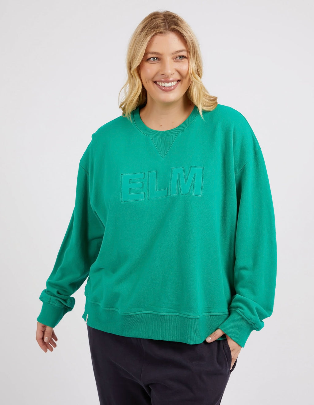 Elm Lifestyle Clothing | Applique Sweat | Green Sweatshirt – Ebony ...