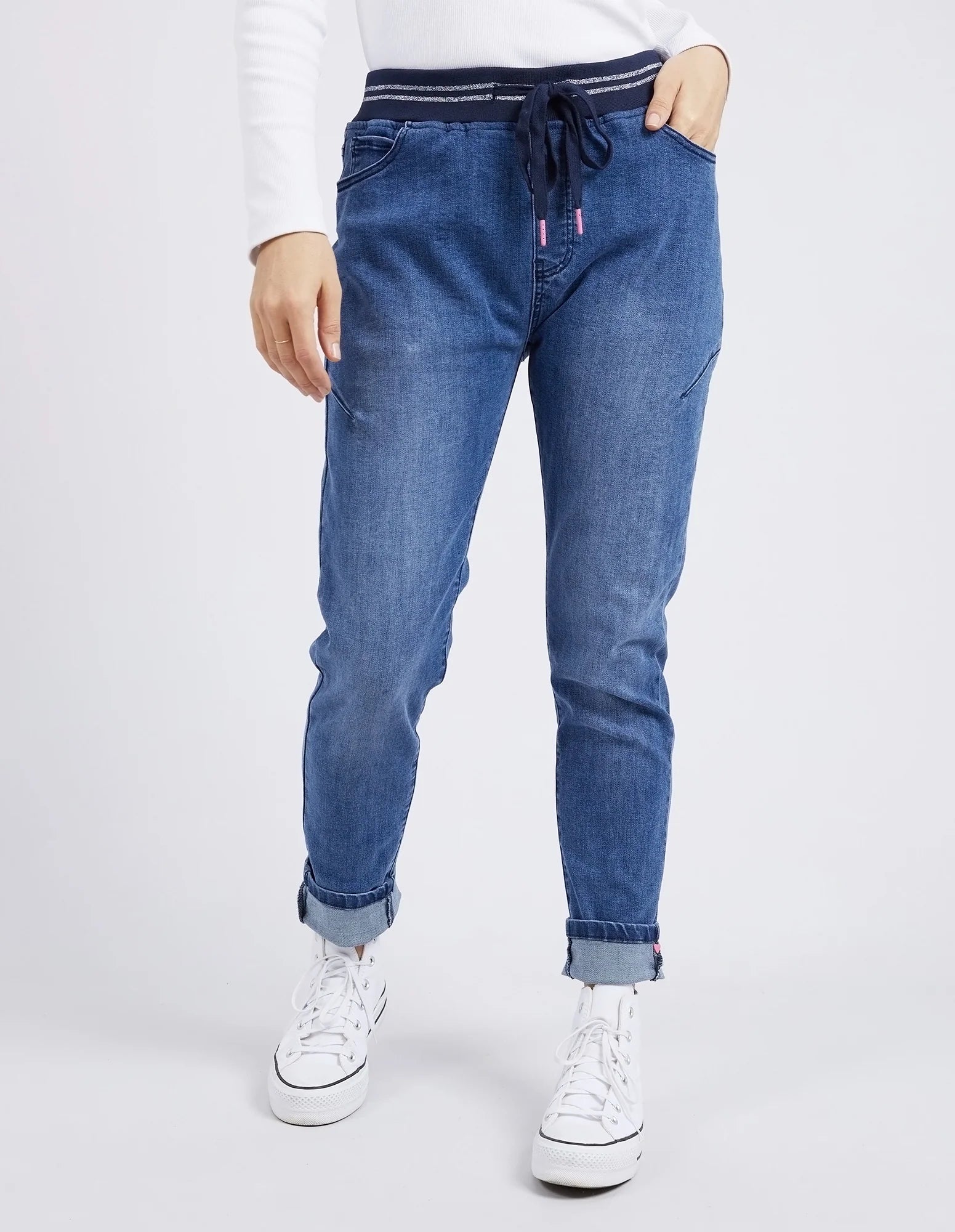 Elm | Melody Denim Jogger | Dusty Blue | New Zealand Jeans – Ebony ...
