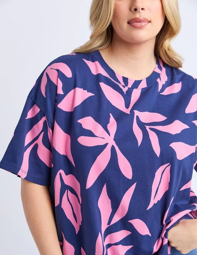 Elm Mimosa Tee – Exclusive Print Organic Cotton Top | Ebony Boutique ...