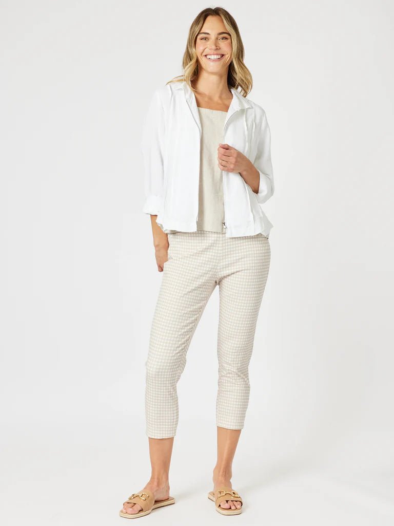 Gordon Smith Lino Le Marais Jacket | White Linen Blend – Ebony Boutique ...