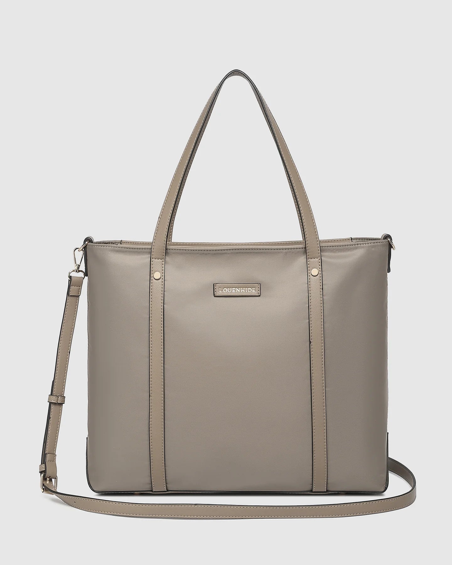 Louenhide Tote Bags NZ | Nora Nylon Shoulder Handbag Coffee – Ebony ...