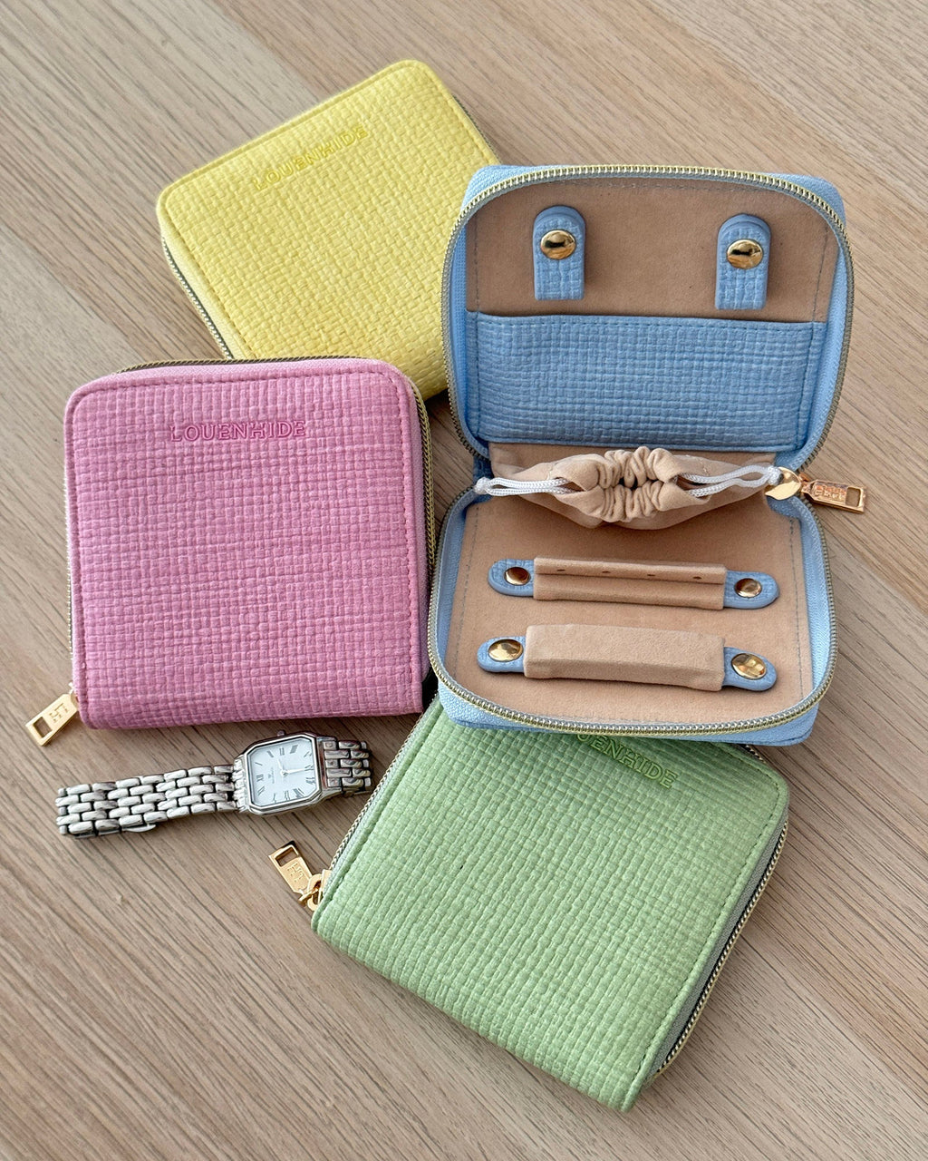 Louenhide | Rita Jewellery Case | Pastel Pink | Nz – Ebony Boutique NZ