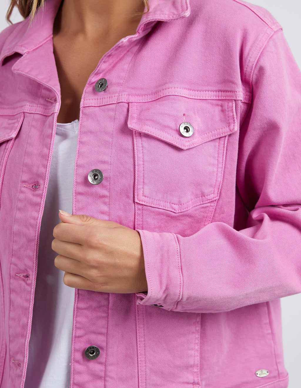 Elm | Tilly Jacket | Super Pink | Women's Denim Jackets NZ – Ebony ...