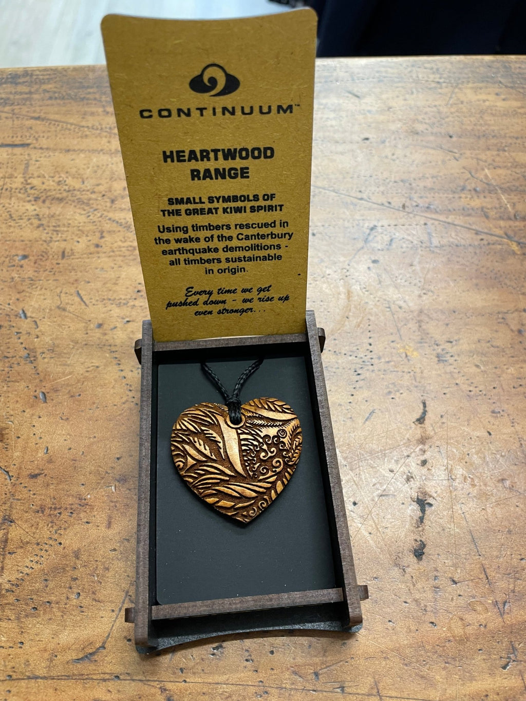 Heartwood | Aroha Pendant | Maori Carved Designs | Earthquake Timber ...