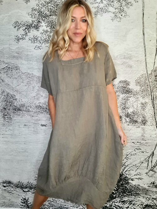 Helga May | Buy Online NZ Linen Dresses and Tops | Italian Made – Ebony ...