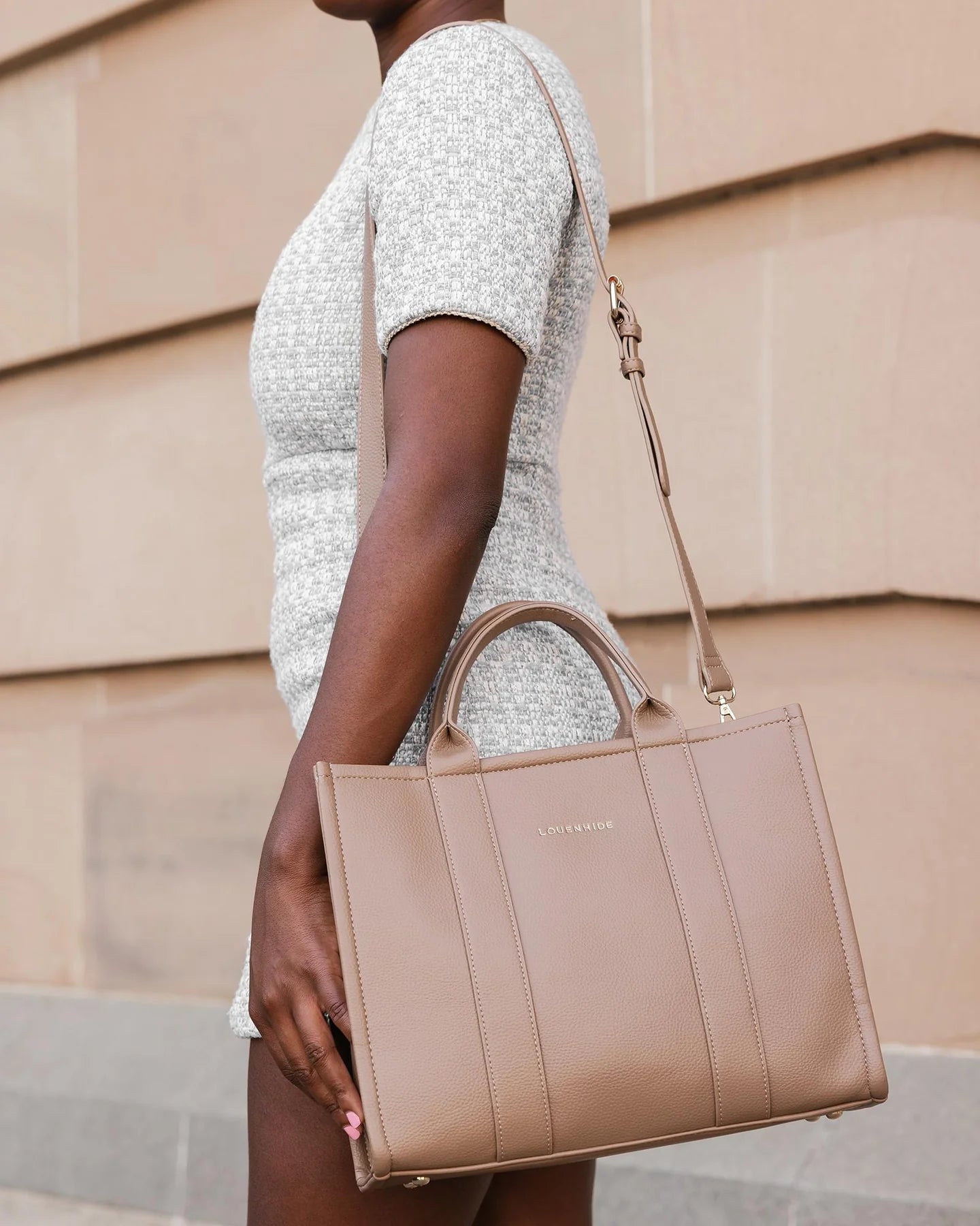 Louenhide | Manhattan Tote Bag | Coffee | New Zealand – Ebony Boutique NZ